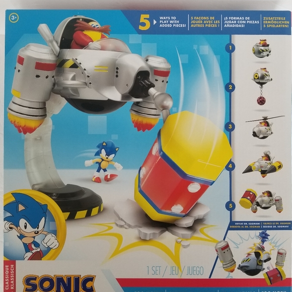 Toys | Sonic The Hedgehog Eggman Egg Mobile Battle Set Helicopter ...